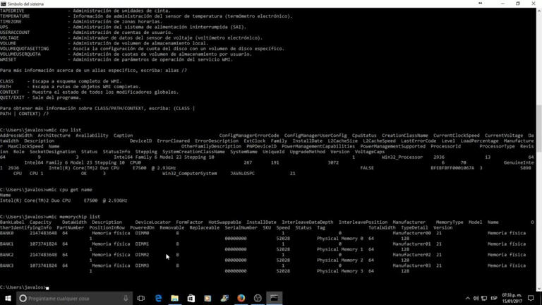Comando WMIC en Windows: Ejemplos para Obtener Información de Hardware