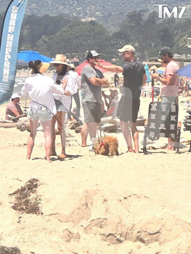 Prince Harry and Meghan Markle spotted on family beach outing as son ...