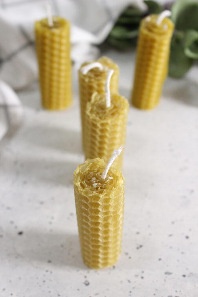 Easy DIY Beeswax Taper Candles