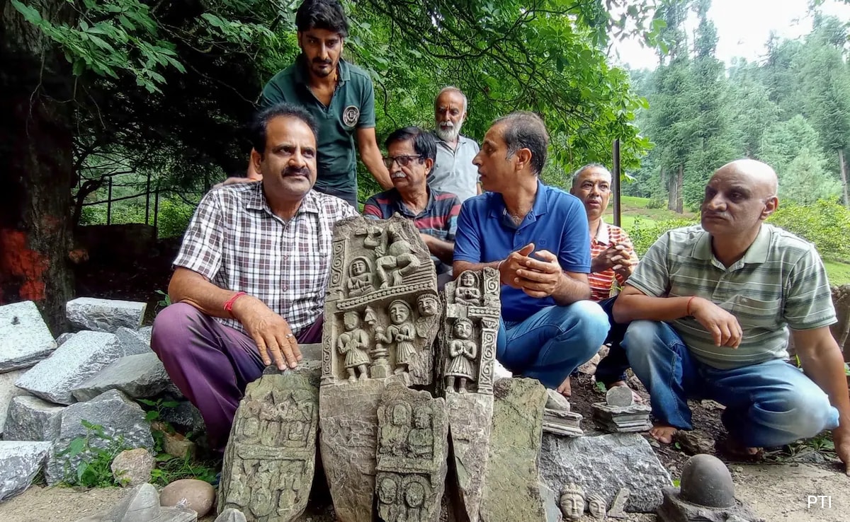 Ancient Hindu Idols Found During Excavation At A Spring In Jammu And ...
