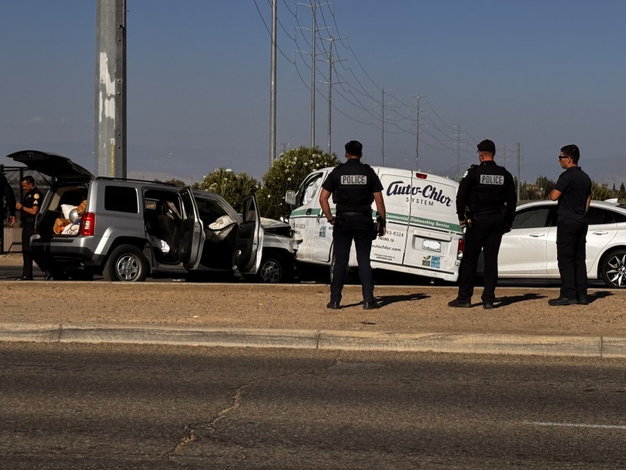 Driver faints, crashes on Fresno road after punching window