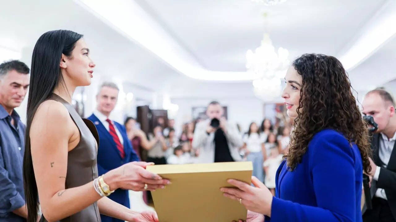 Dua Lipa granted Kosovan citizenship by President Vjosa Osmani; Singer ...