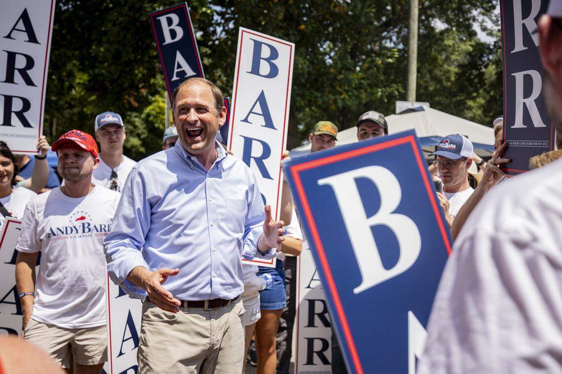 Kentucky GOP Senate candidates get combative on the Fancy Farm stage