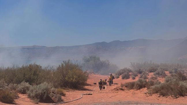 Human-caused wildfire extinguished after burning over 3 acres in Sand ...