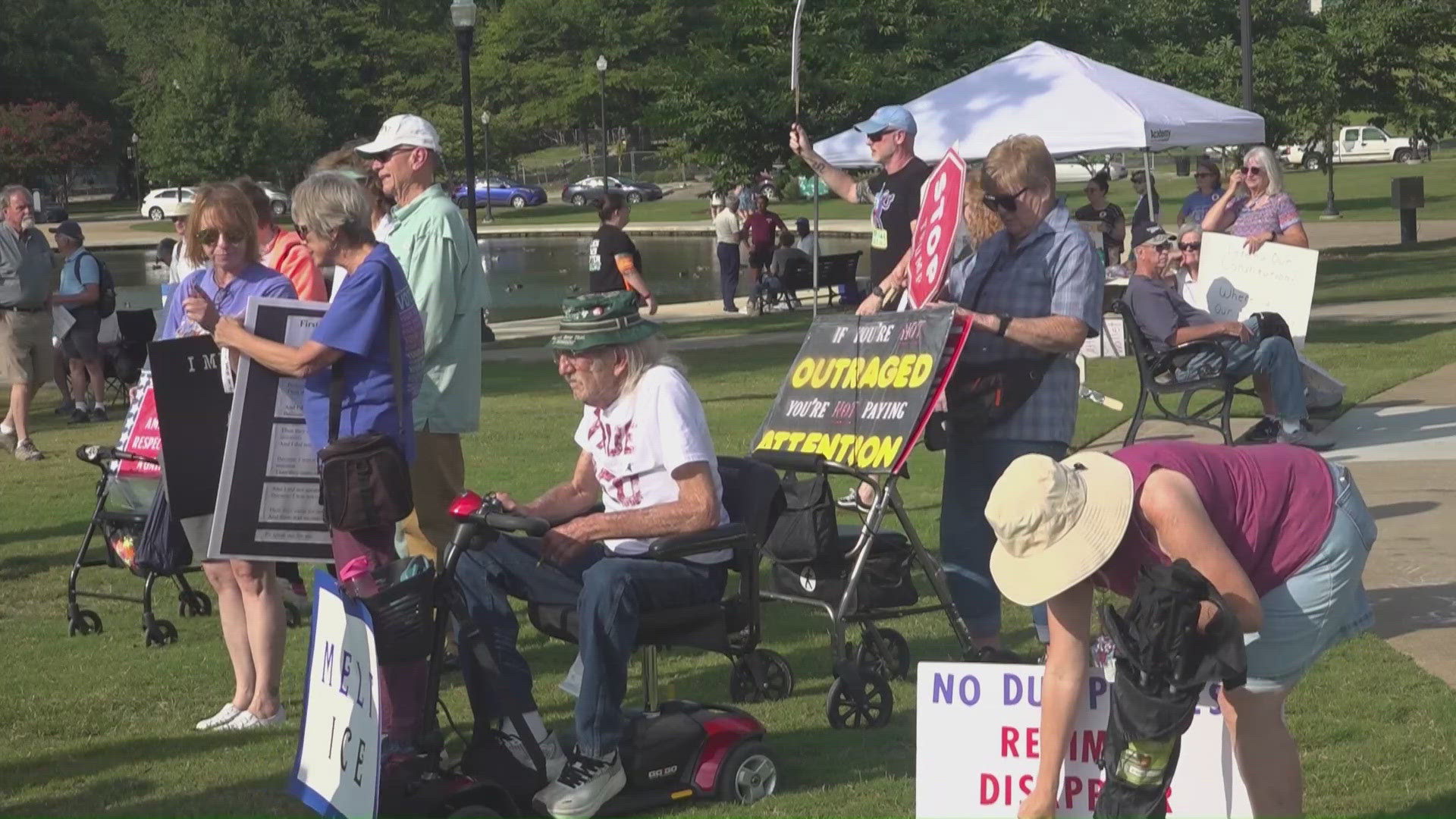 'Rage Against the Regime' protest targets national and local issues