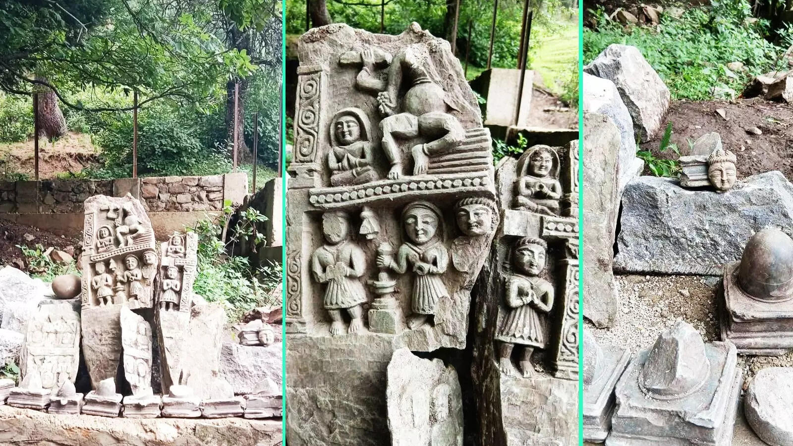 1400-year-old ancient Hindu idols and Shivlings discovered during a ...