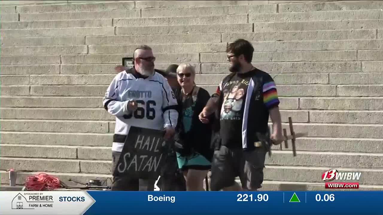 Satanic Grotto take to the state capitol despite protest permit denial