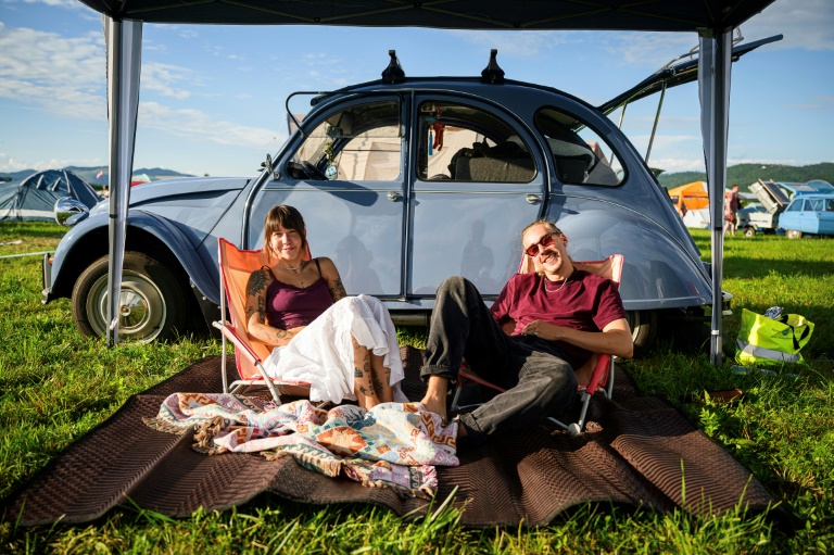 Citroen 2CV lovers gather in Slovenia to take the slow road