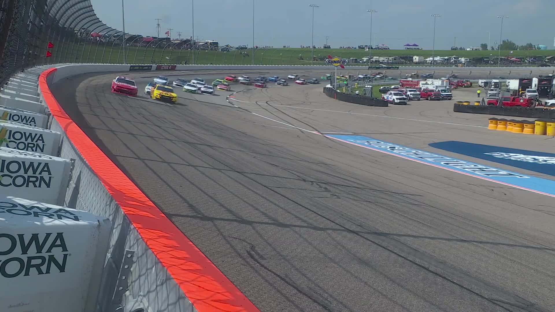 Austin Dillon, Ryan Sieg go around in opening moments at Iowa