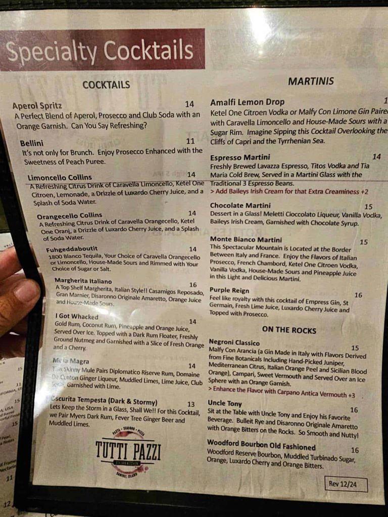 Tutti Pazzi Italian Kitchen brings authentic Italian flavors to Sanibel ...