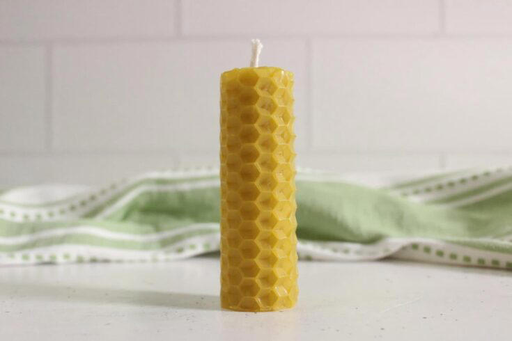 Easy DIY Beeswax Taper Candles
