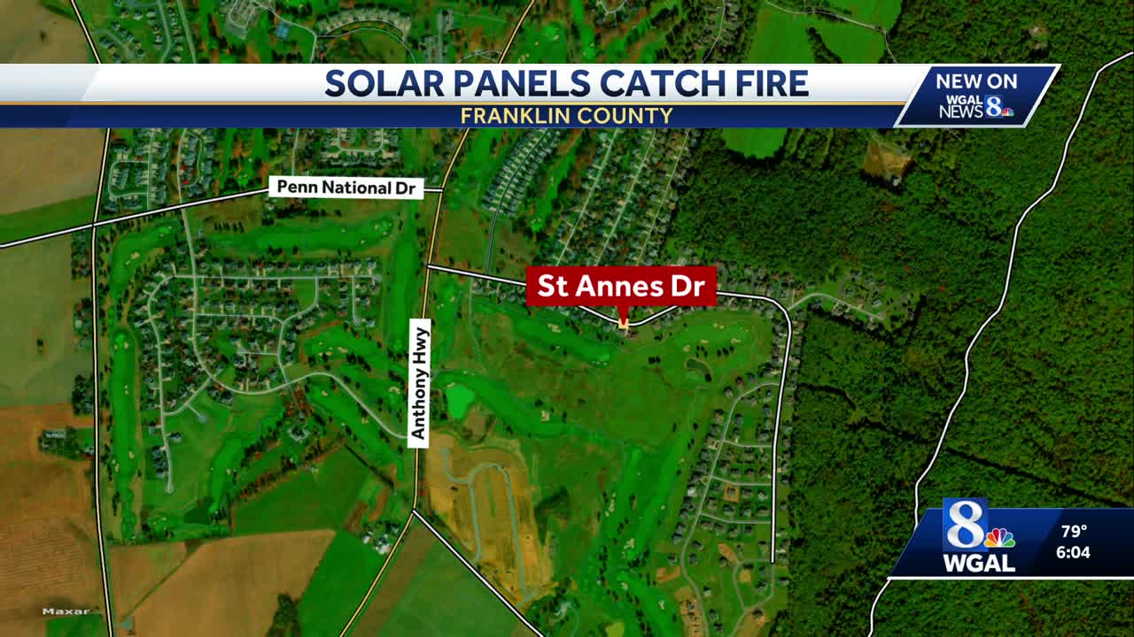 Rooftop solar panels catch fire in Franklin County
