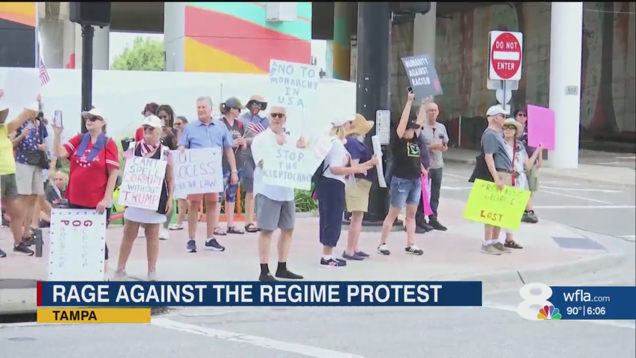 'Rage Against the Regime' protest held in Tampa