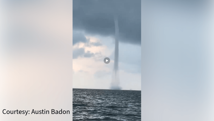 At least four waterspouts spotted in Grand Isle