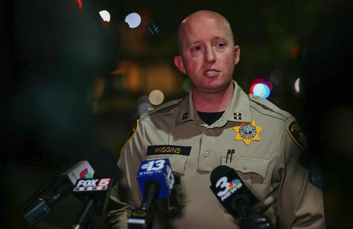 Officers injured as suspect vehicle flees in south Las Vegas — PHOTOS