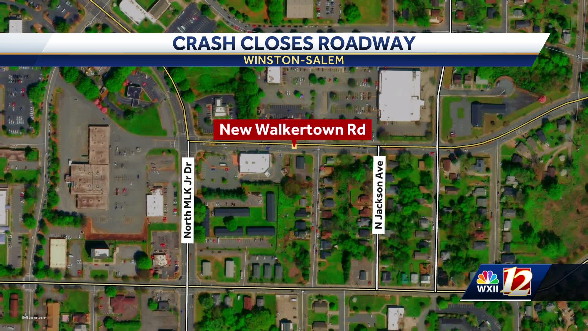Crash closes parts of New Walkertown road in Winston-Salem
