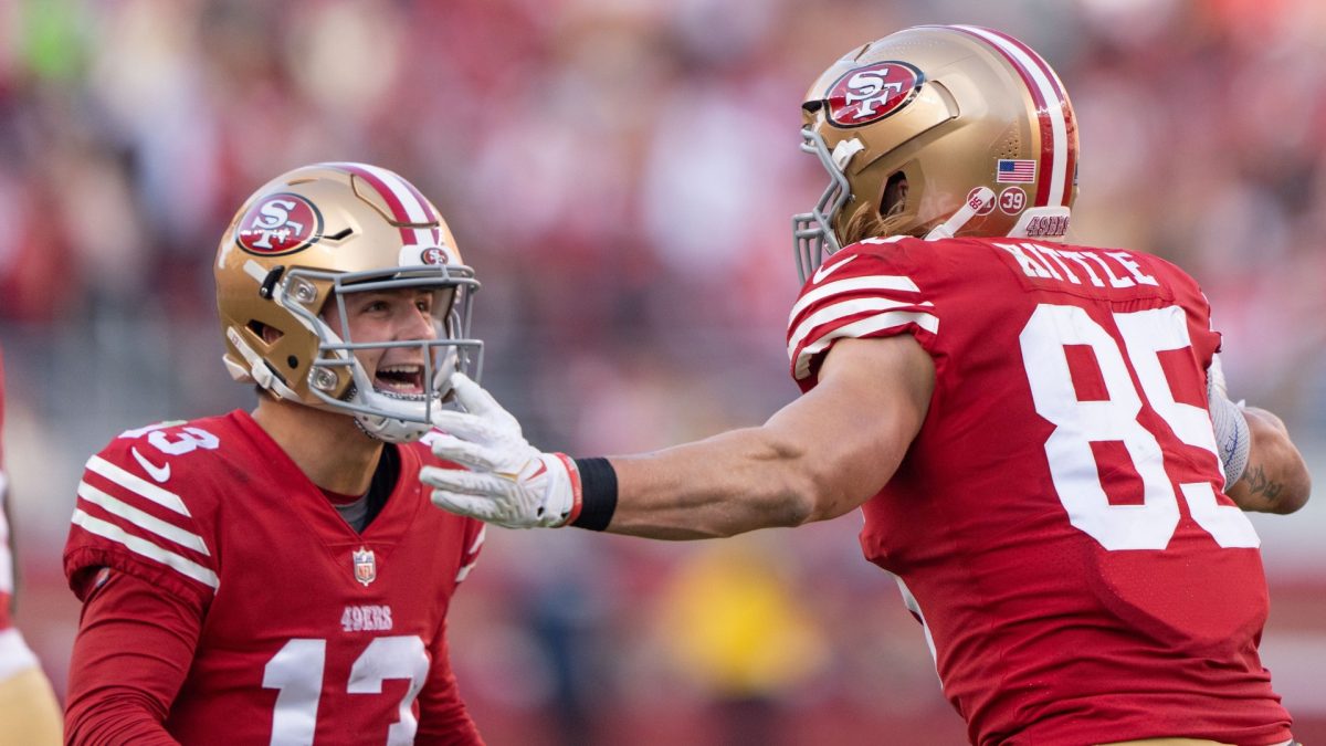What George Kittle told Brock Purdy after 49ers QB's second ...
