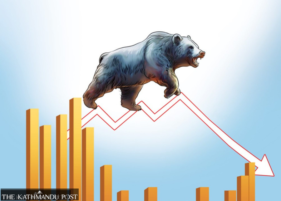 Nepse drops over 63 points as downward trend persists