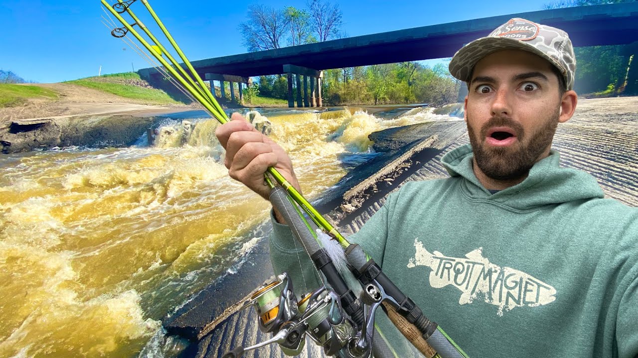 Big fish found beneath raging spillway in Arkansas stream