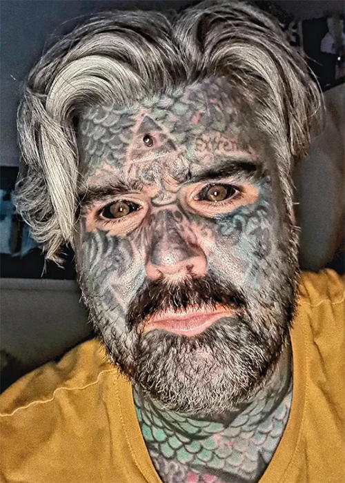 Britain’s most tattooed man says new online safety law is locking him out of the internet