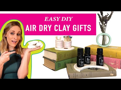 Create 3 giftable DIY projects using air-dry clay