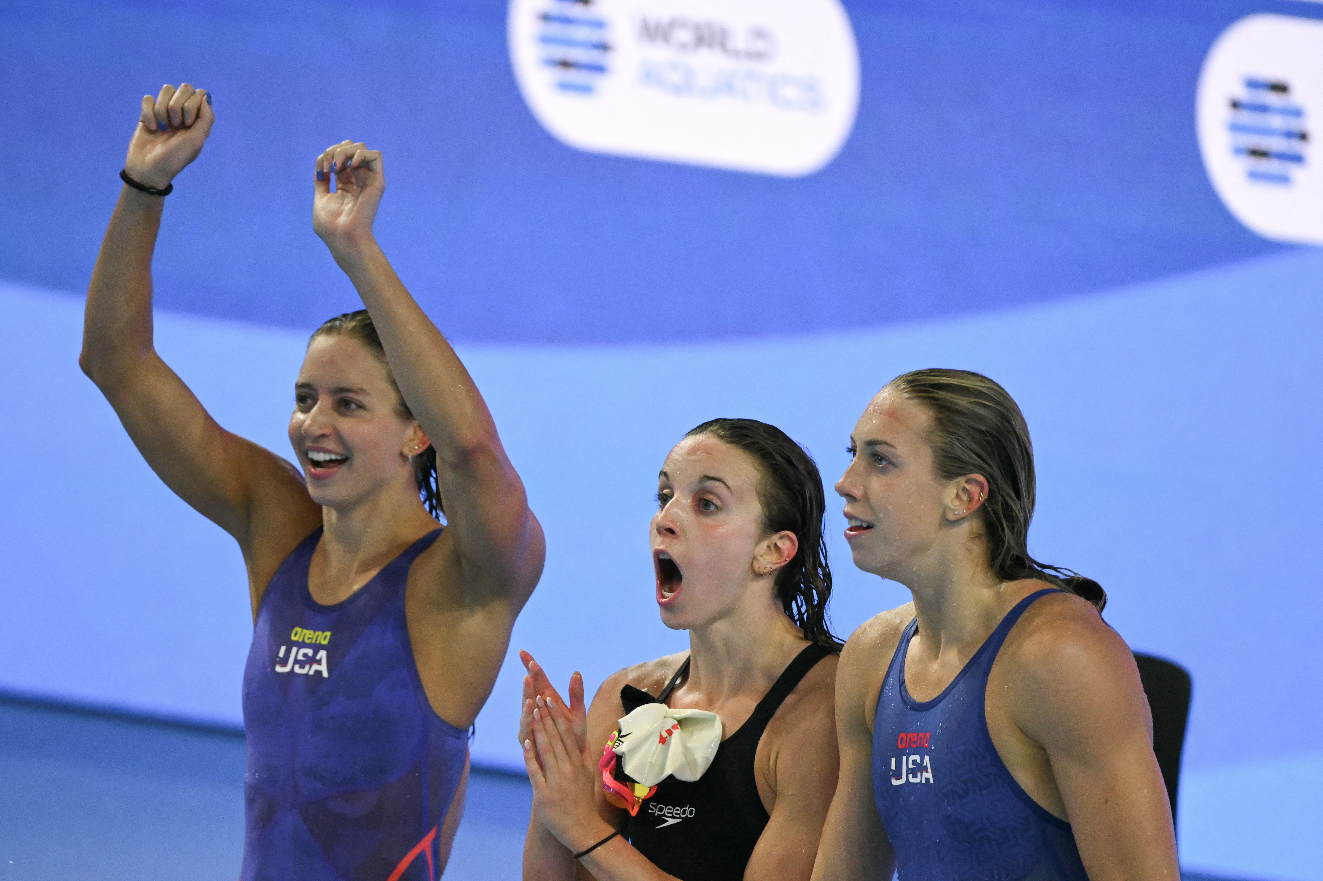 2025 world swimming championships: U.S. sets world record in women's ...