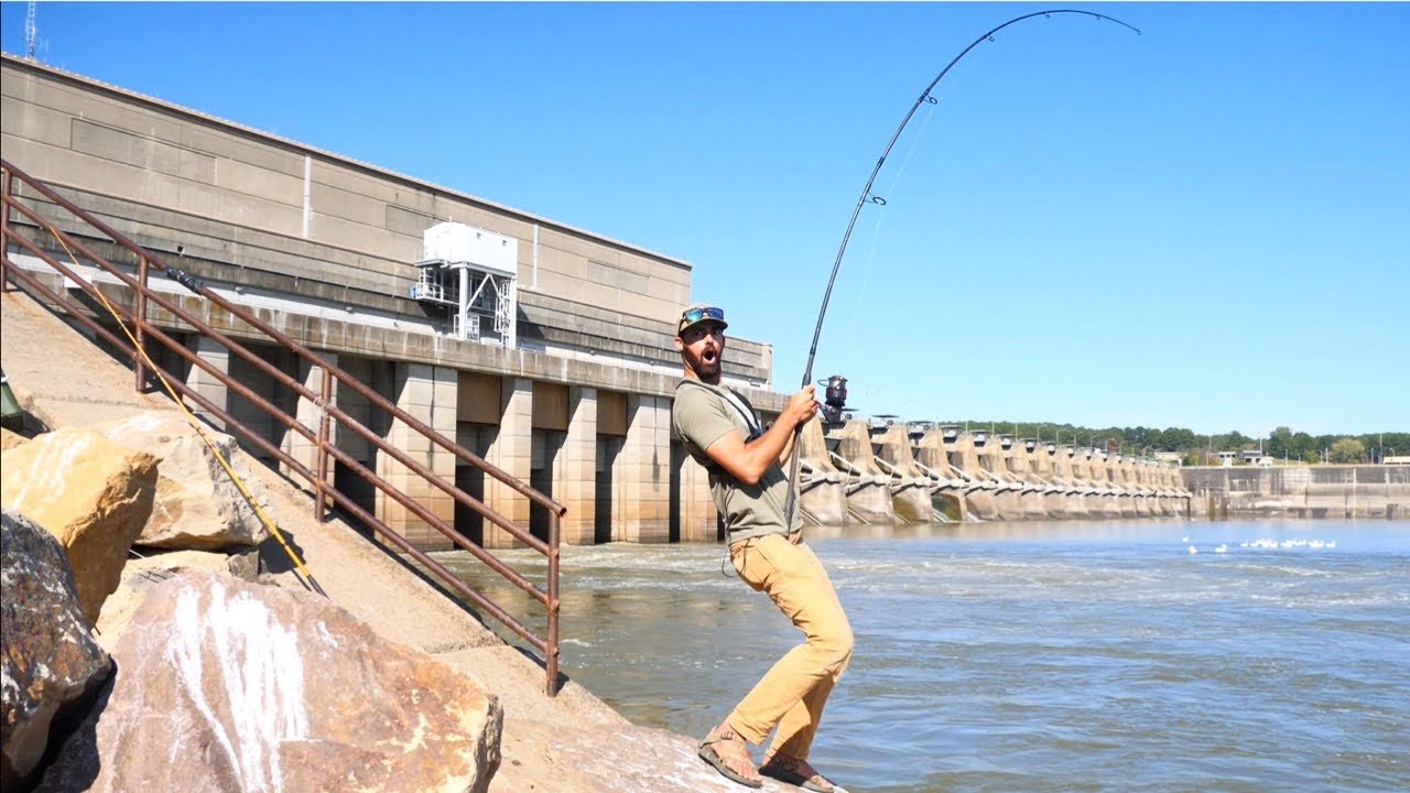 Giant dam hides massive fish during nonstop fishing action