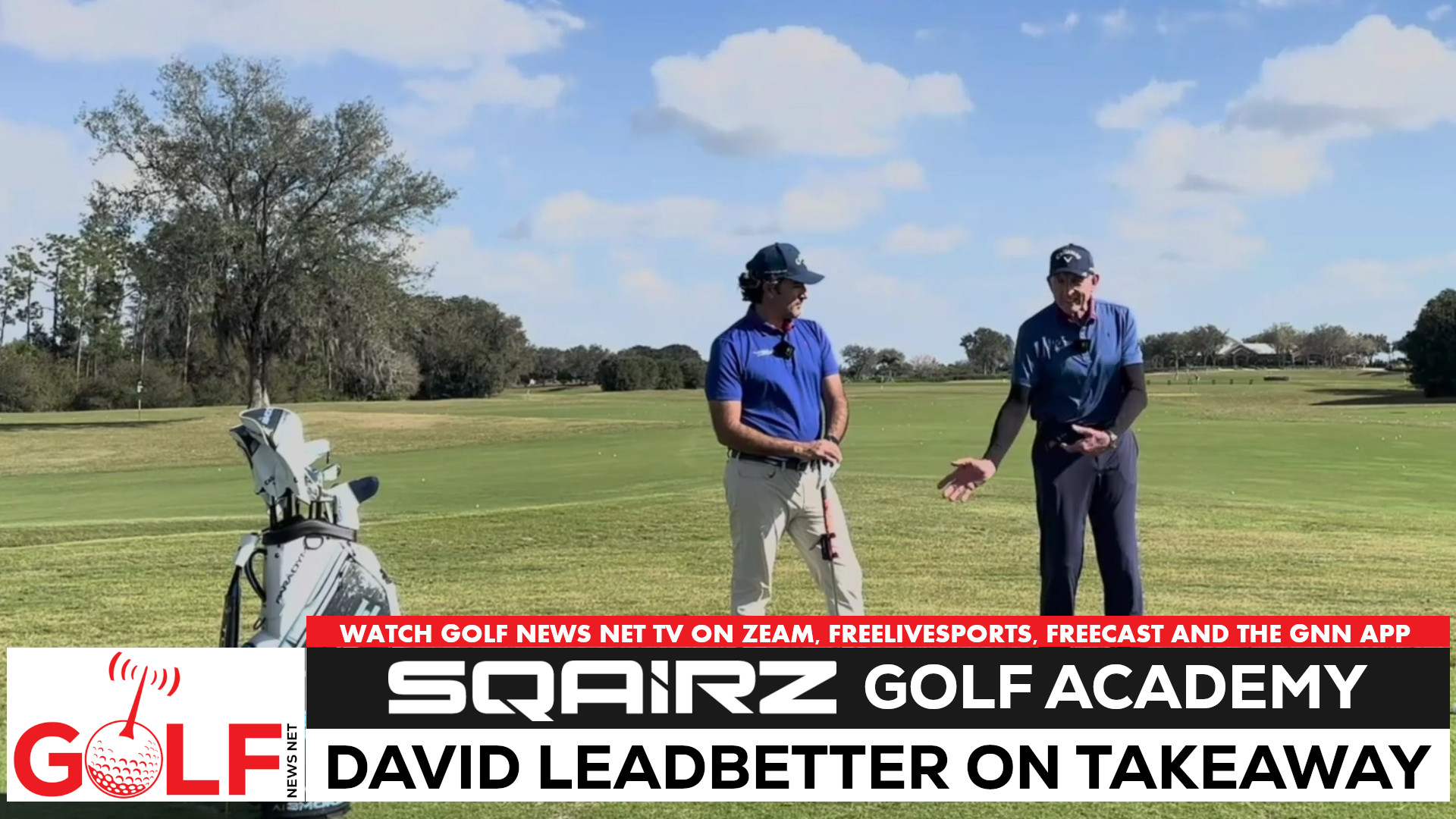 David Leadbetter teaching a proper golf swing takeaway
