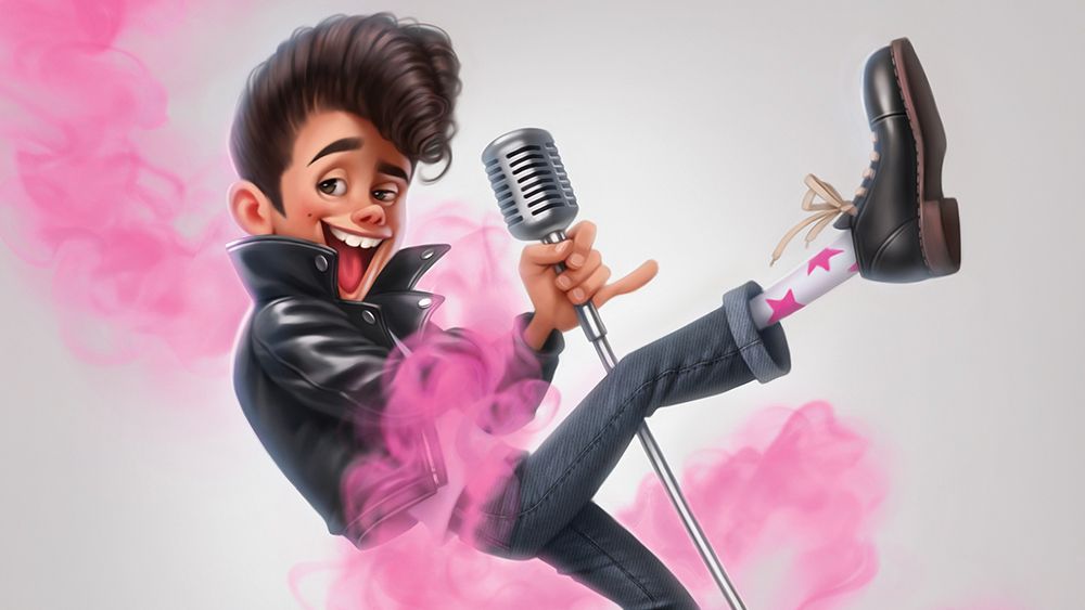 How to create a character design in Photoshop that rocks