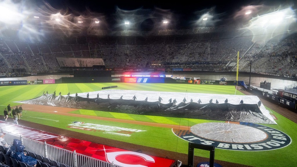Bristol Rain Pushes MLB’s Ambitious Speedway Game to Sunday