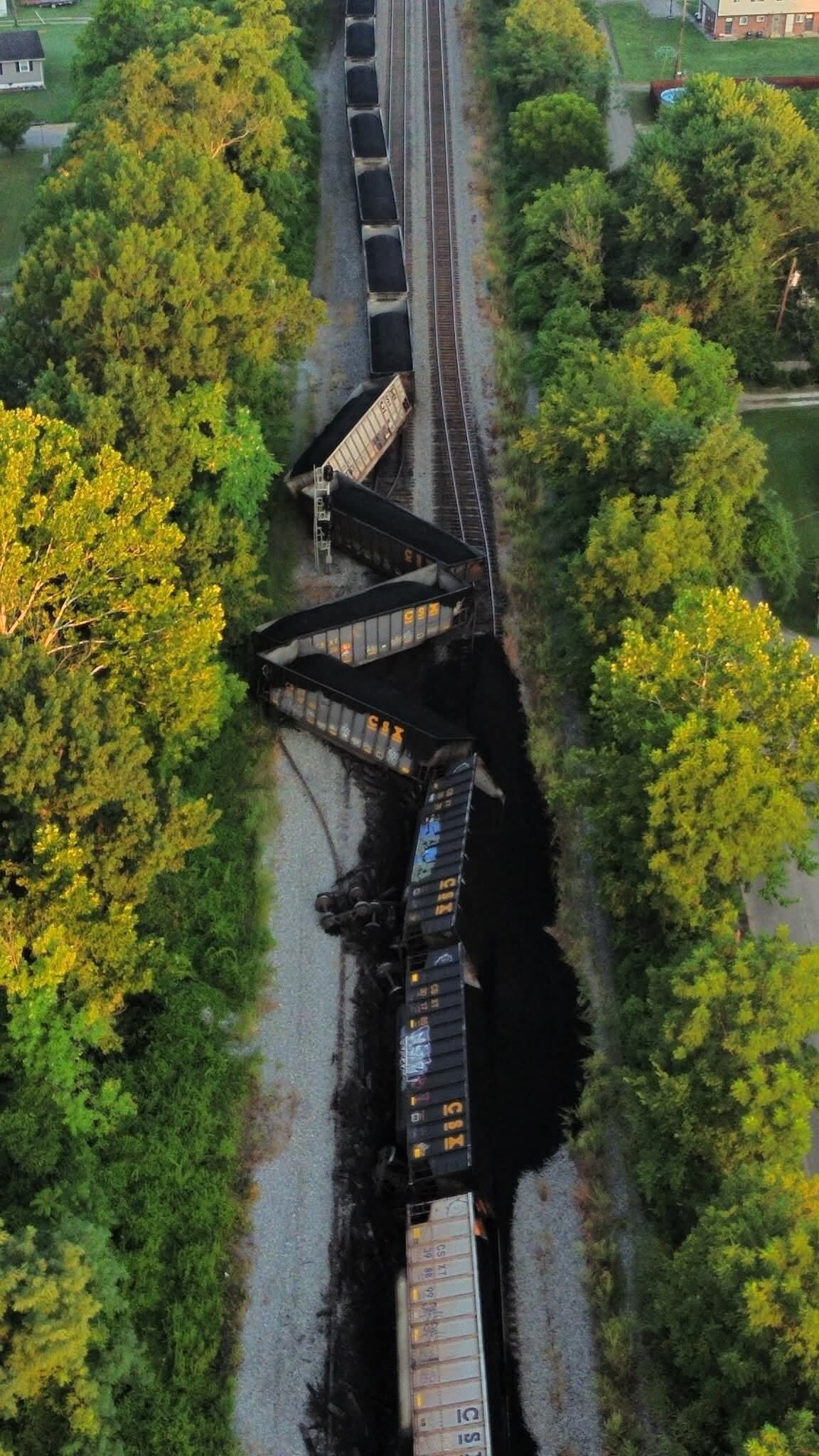 Train derailment overnight closes multiple crossings