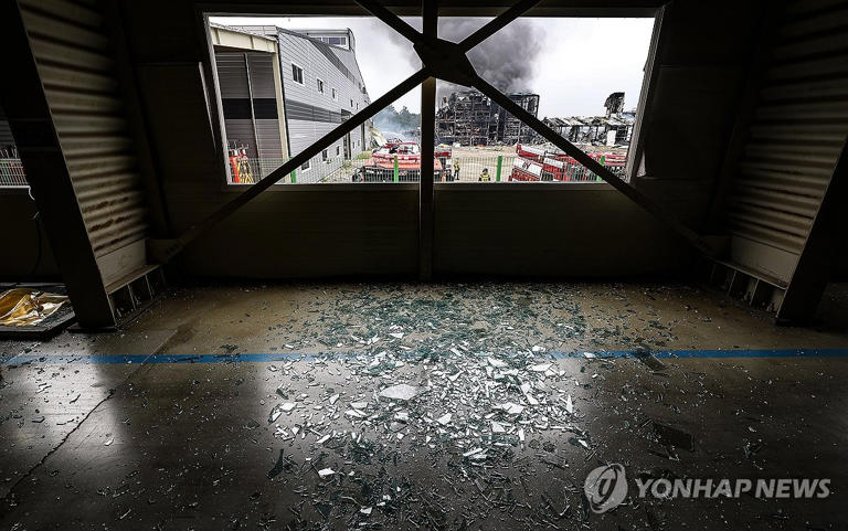 Aftermath of factory explosion