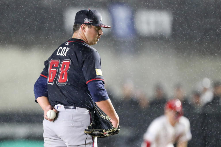 MLB Speedway Classic Braves-Reds matchup suspended due to drenching rain