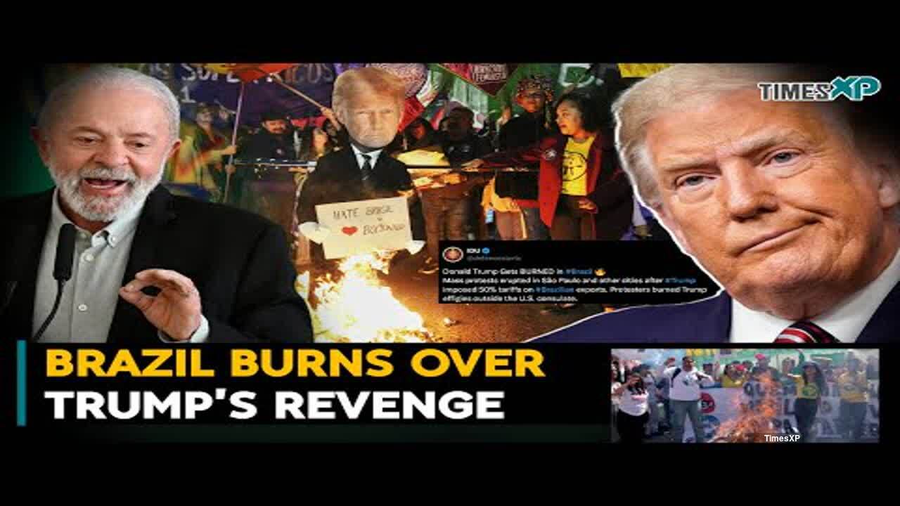 Massive Anti-Trump Protests Erupt in Brazil Over U.S. Tariffs & Sanctions
