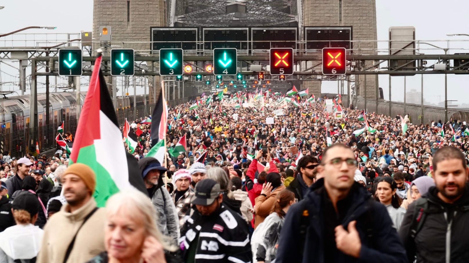 Pro-Palestinian protesters cross Sydney Harbour Bridge, rally in ...