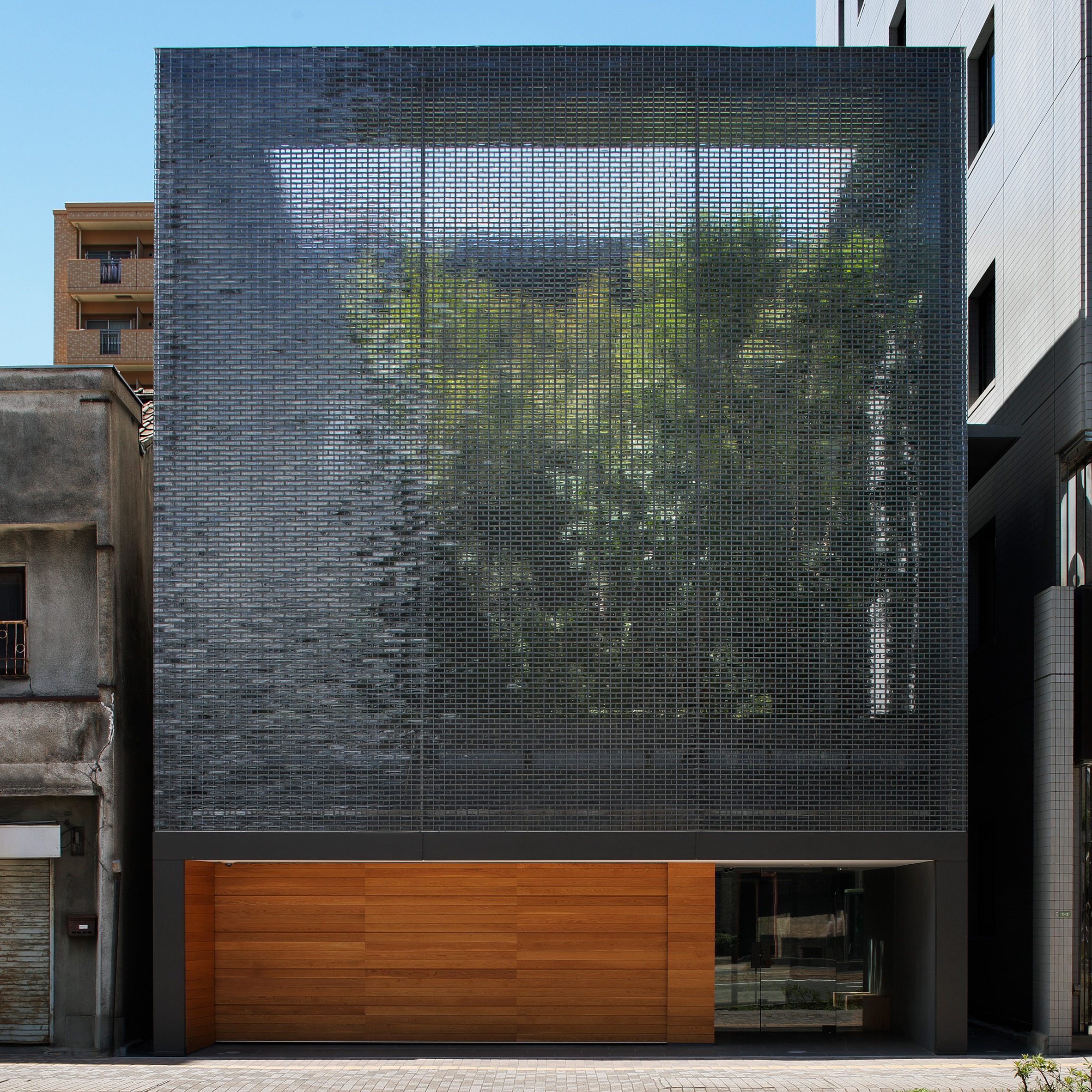 Eight buildings bejewelled with glass bricks and blocks