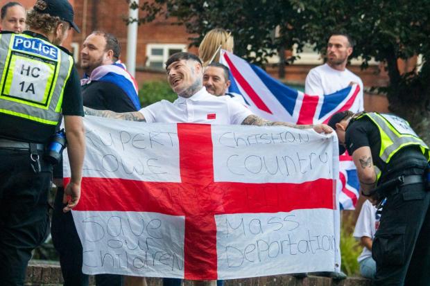 Councillor condemns 'terrifying' anti-immigration hotel protest