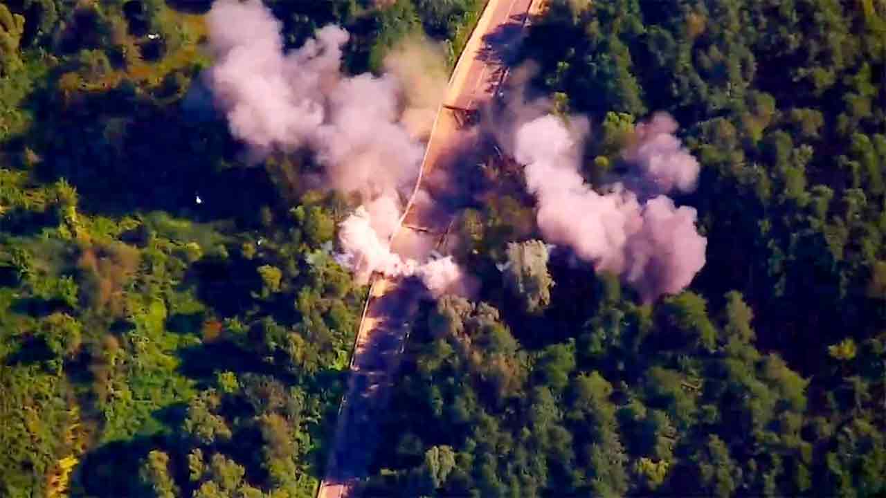 Video: Ukrainians Blow Up Russian Bridge with FPV Drone in Bryansk Region