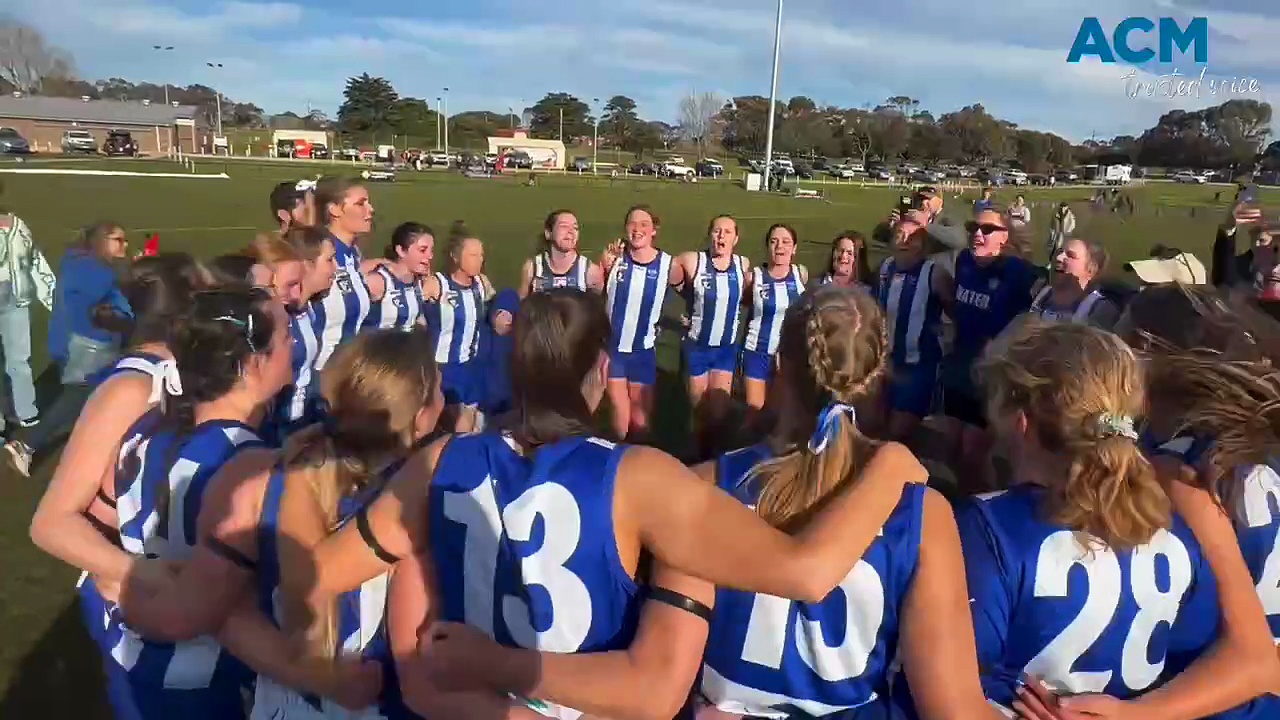 WVFFL women's grand final: Hamilton Kangaroos' team song