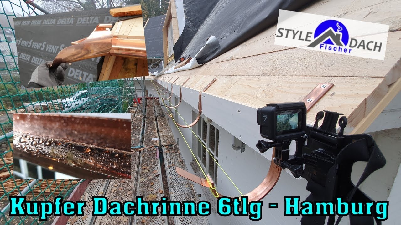 Kupfer Dachrinne anbringen - Hamburg - Spengler - Klempner ...