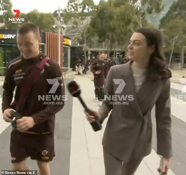 AFL star brands reporter 'embarrassing' in cringe interview after ...