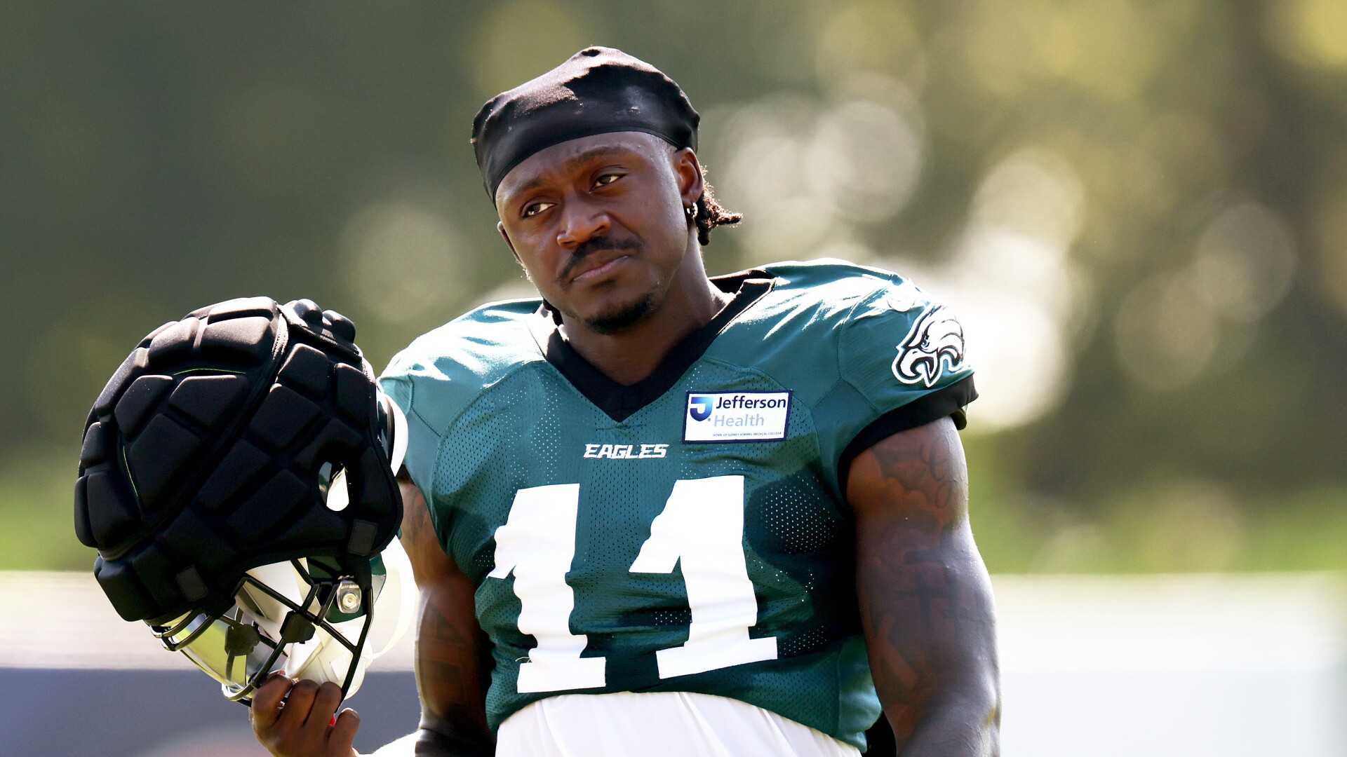 A.J. Brown out of practice with hamstring injury