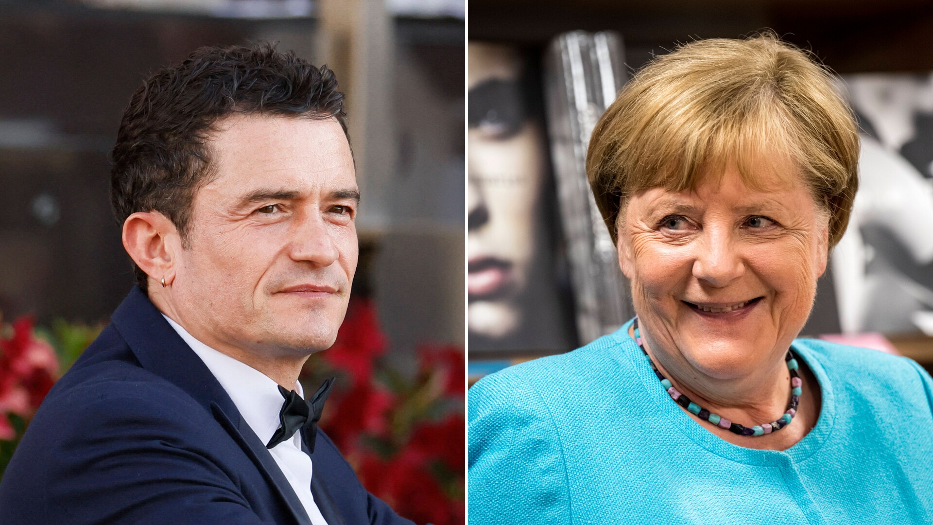 Date mit Ex-Kanzlerin Angela Merkel: Orlando Bloom reagiert auf Fake-Foto