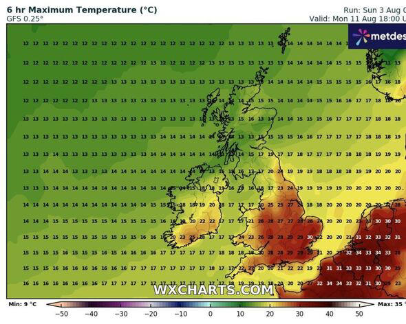 Heatwave forecast as maps show 7-day blast 31C scorcher - see all the ...