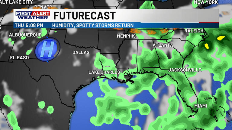 FIRST ALERT FORECAST: Humidity drops to start the week, returns around ...