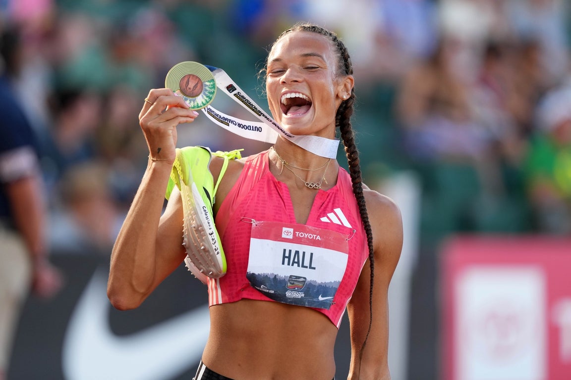 Anna Hall's dominant 2025 USA track & field championships, in photos