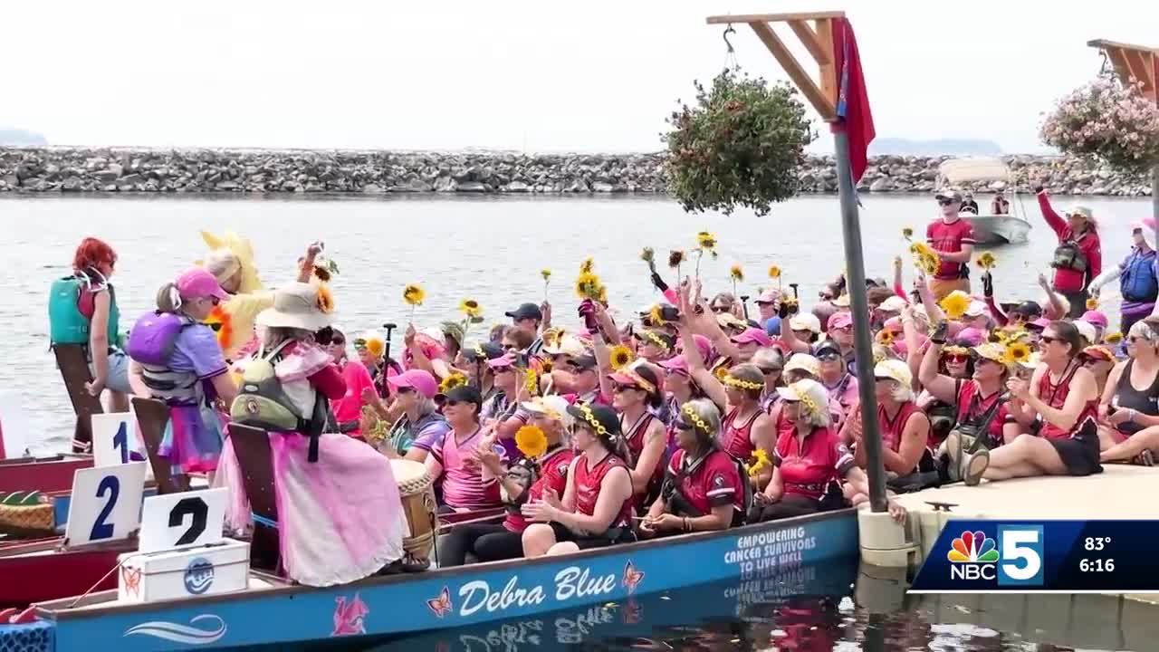 Community fills the lakefront for Burlington’s Dragon Boat Festival