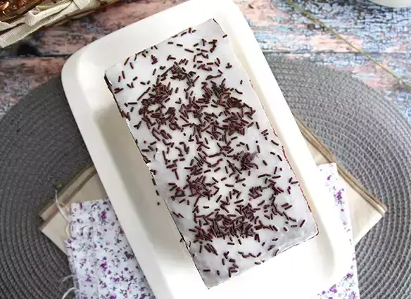 Homemade neapolitan cake