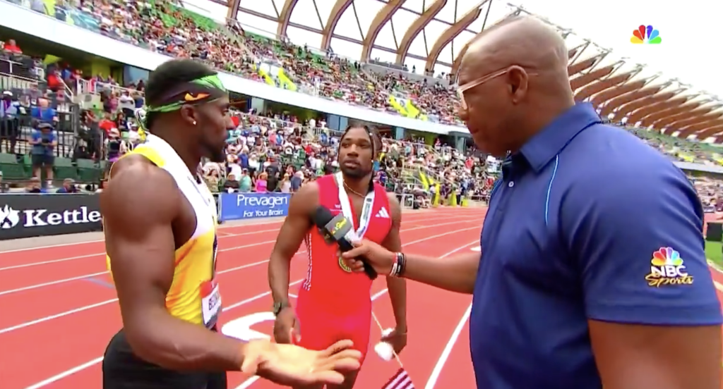 NBC interview of bickering Olympians put reporter in tough spot