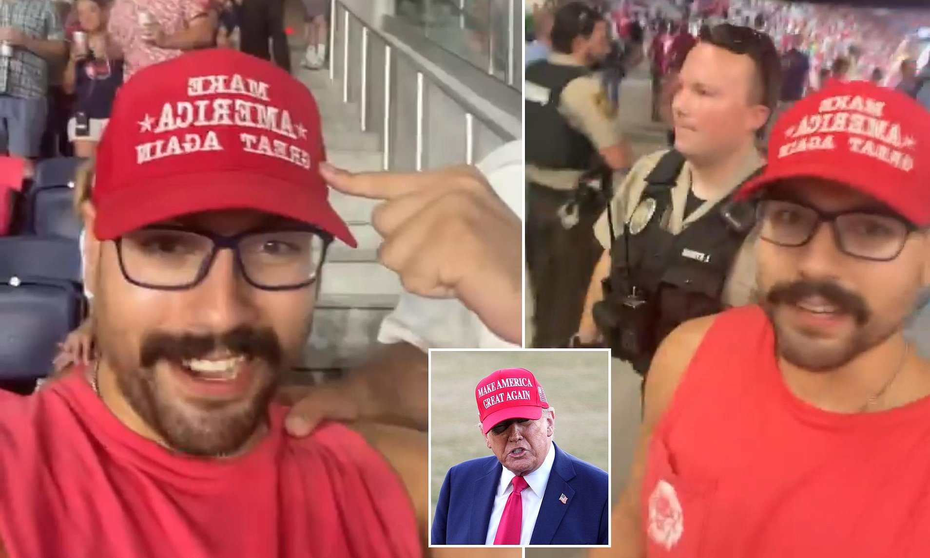 Donald Trump-supporting soccer fan kicked out of MLS stadium for ...